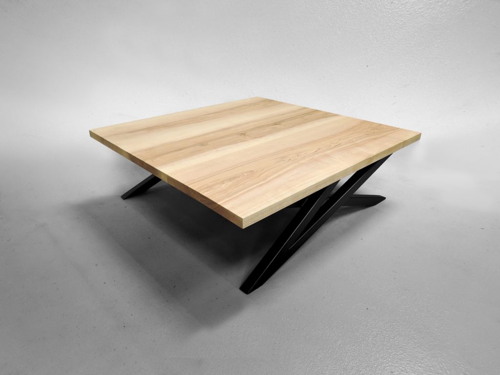 Table basse Signature - Bois, acier, sur mesure & artisanal