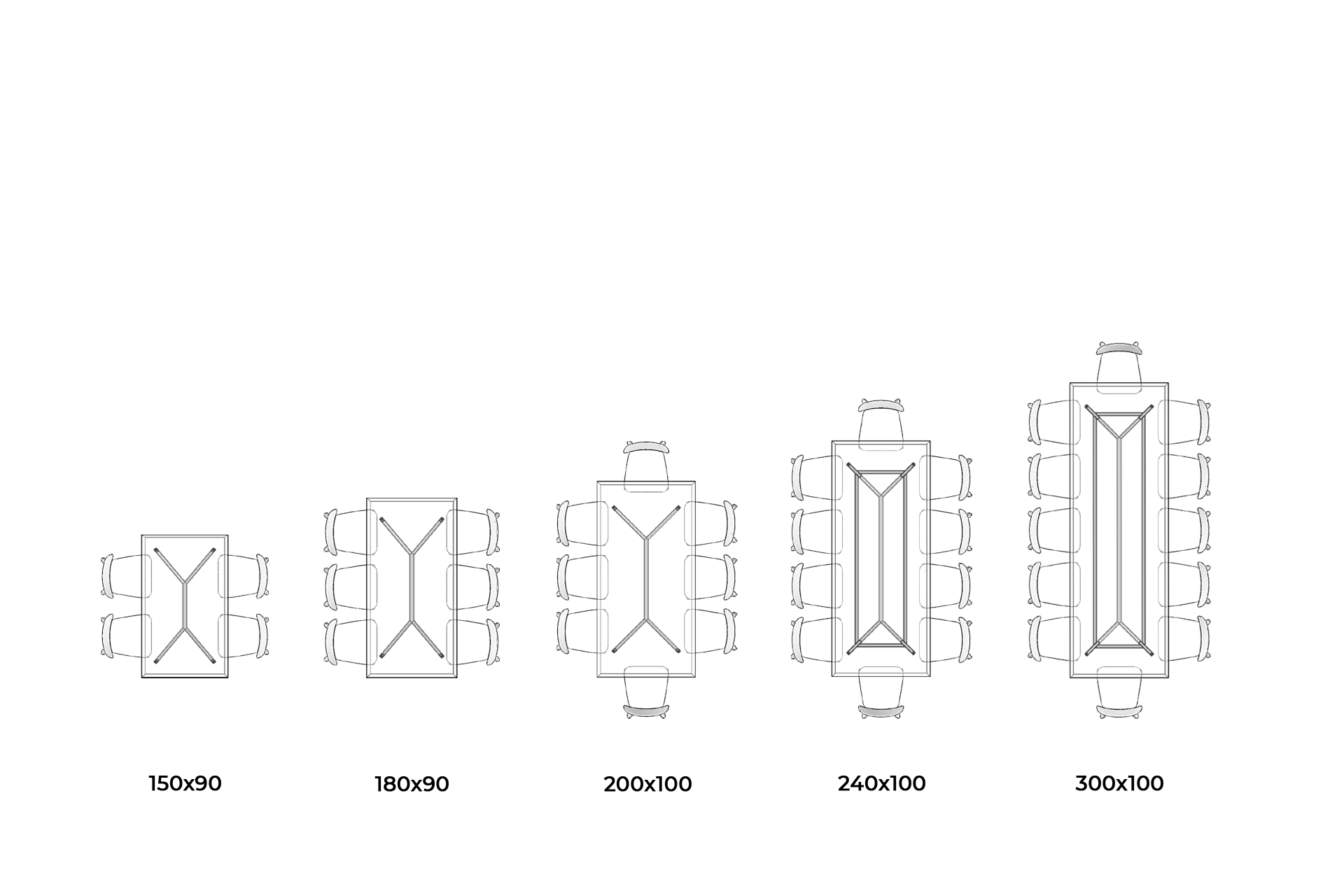 Table Papillon en bois métal / Design minimaliste / made in France
